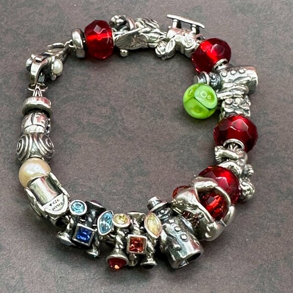 Trollbeads | Jewelry | Christmas Trollbeads Charm Bracelet Trollbeads ...